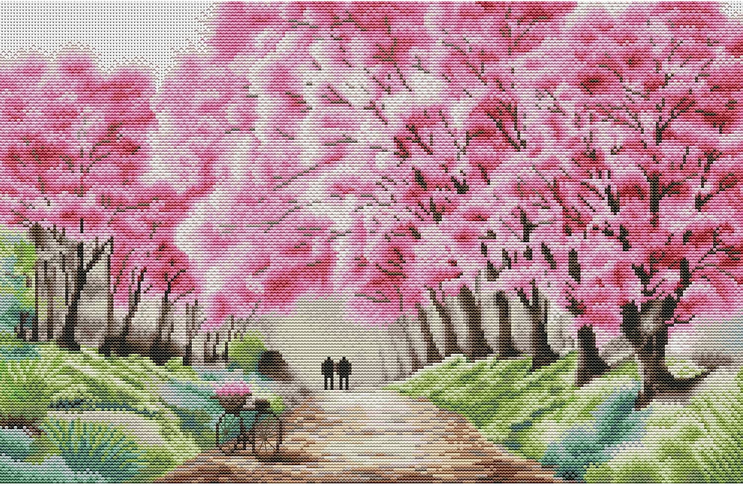 Maydear Stamped Cross Stitch Kits, Embroidery Starter Kits for ...