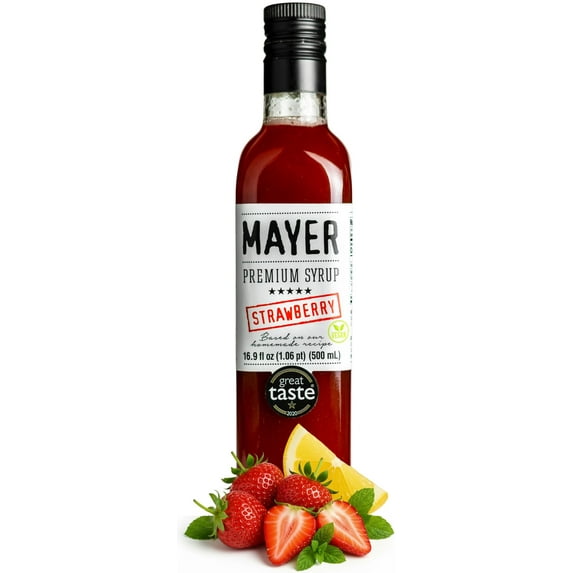 Mayer Premium Hungarian Strawberry Syrup - Award-Winning Artisanal ...