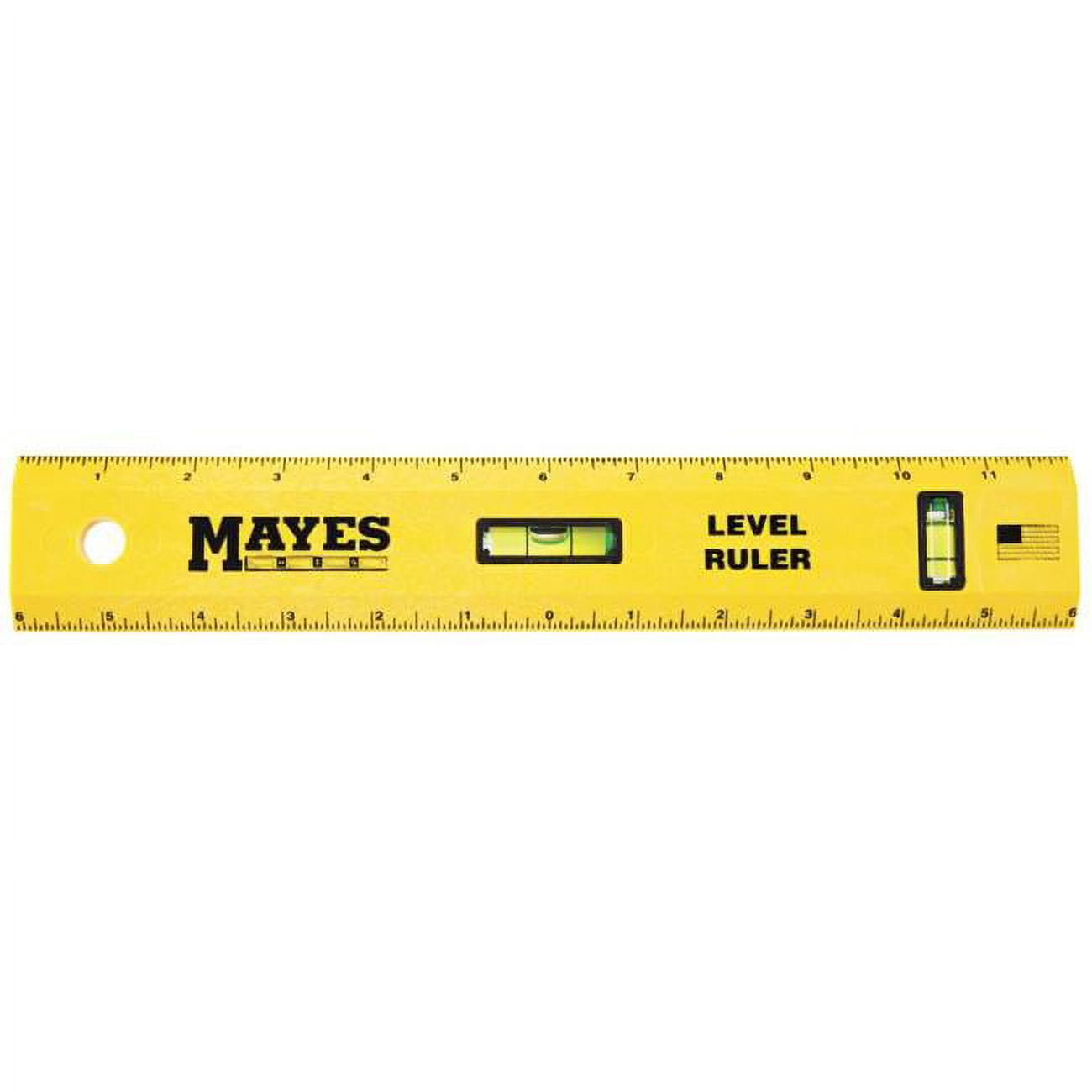 Mayes Brothers Tool Manufacture 1590883 Poly Level Ruler-Non-Magnetic ...