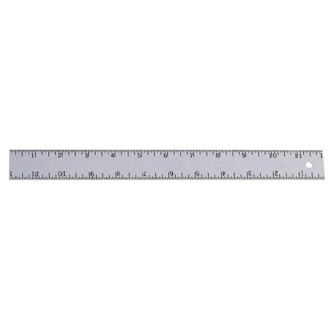 Mayes Hard Aluminum Ruler 36 x 2 in. - Silver - Walmart.com