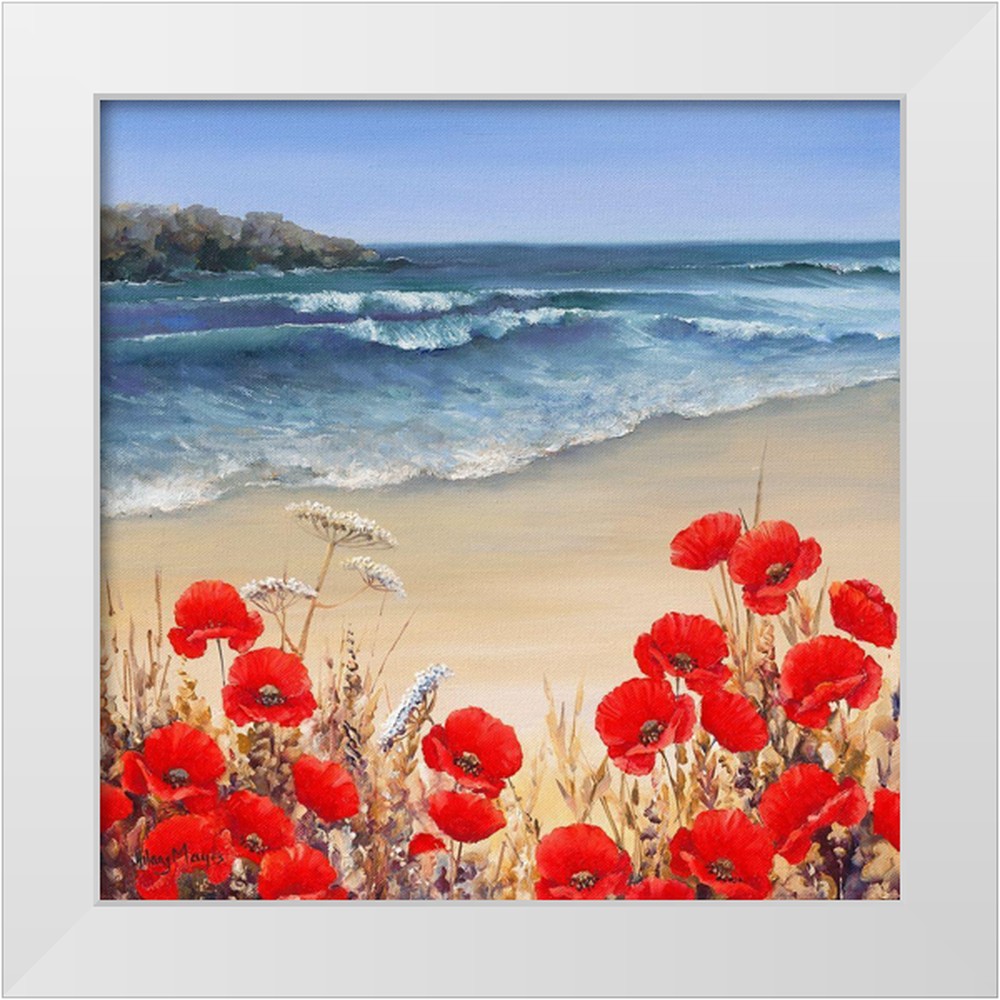 Mayes, Hilary 26x26 White Modern Wood Framed Museum Art Print Titled ...