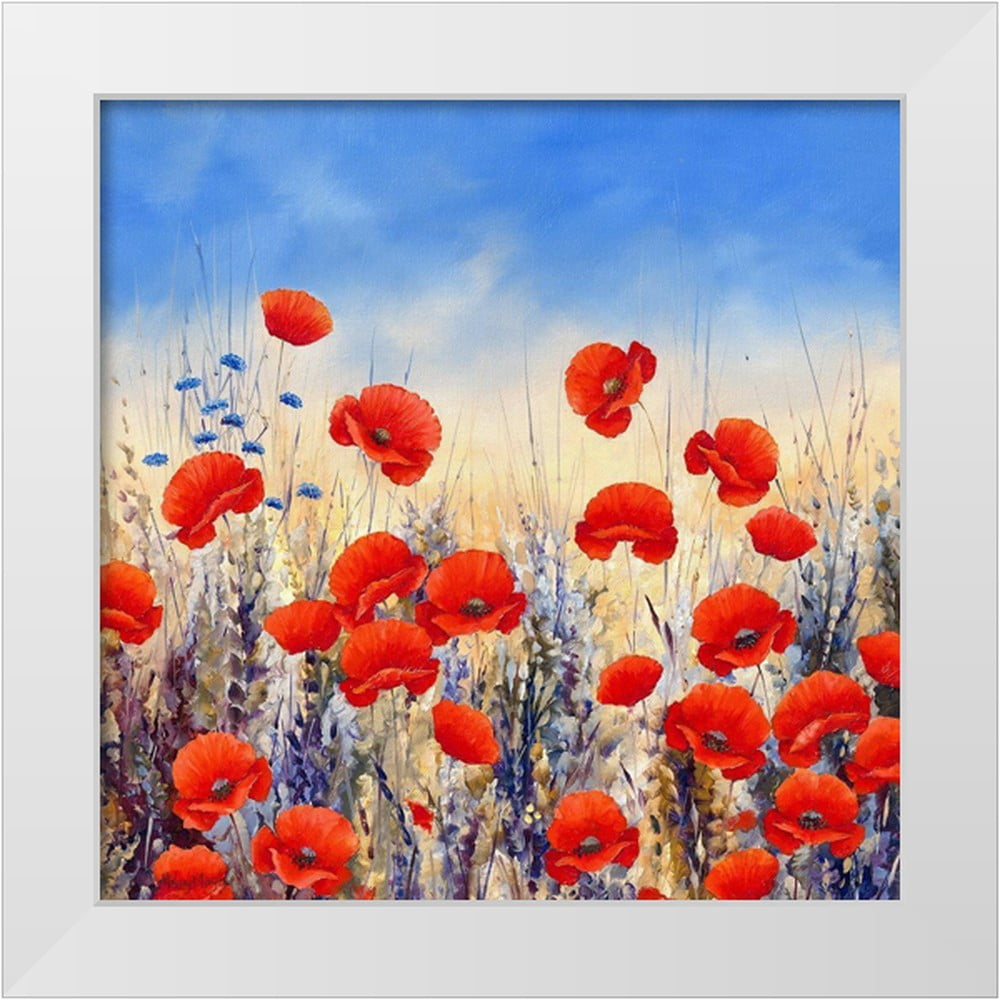 Mayes, Hilary 26x26 White Modern Wood Framed Museum Art Print Titled ...