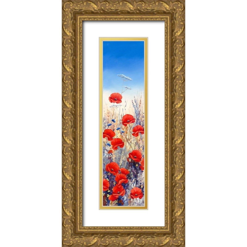 Mayes, Hilary 7x14 Gold Ornate Wood Framed with Double Matting Museum ...