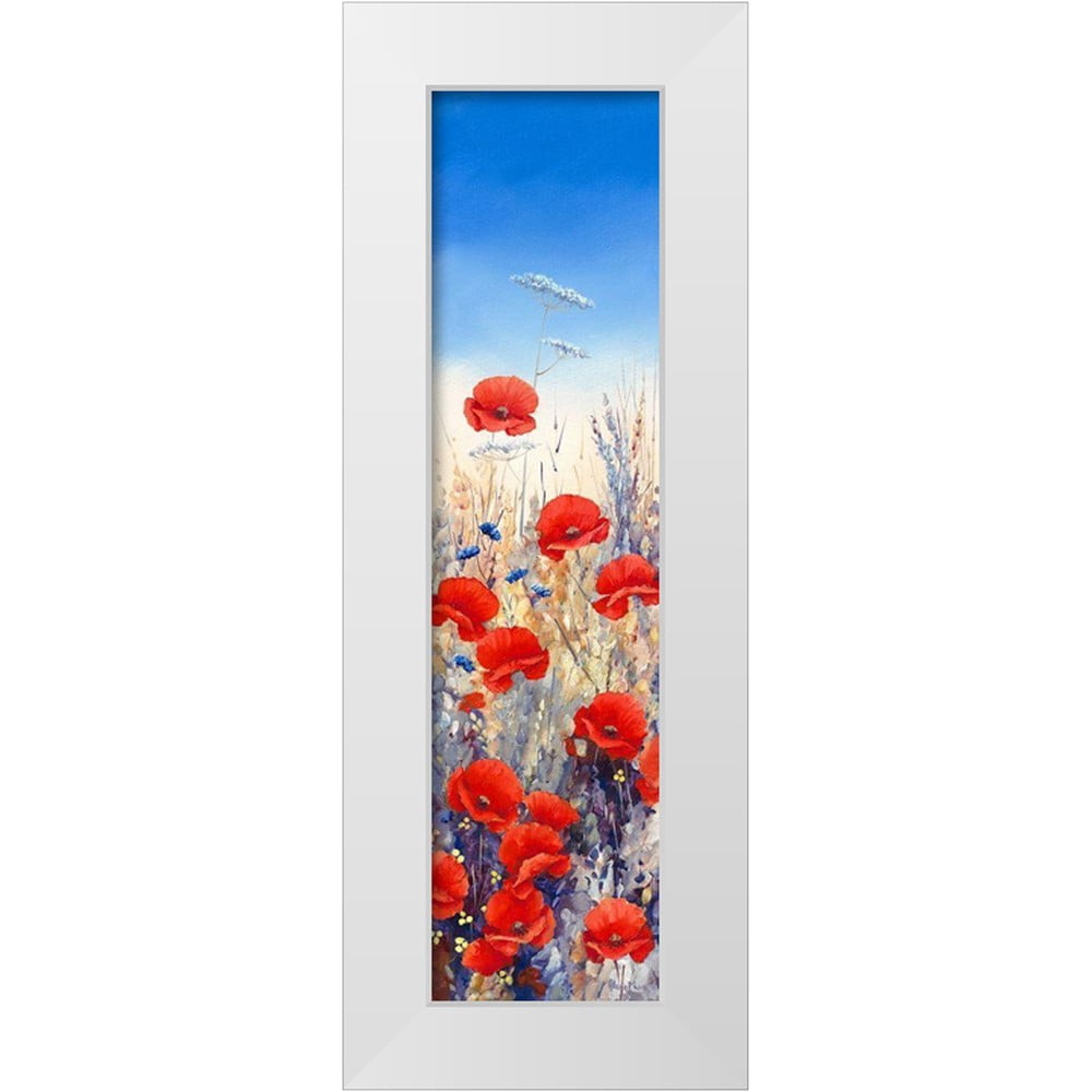 Mayes, Hilary 8x18 White Modern Wood Framed Museum Art Print Titled ...