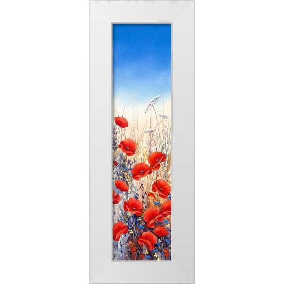 Mayes, Hilary 9x24 White Modern Wood Framed Museum Art Print Titled ...