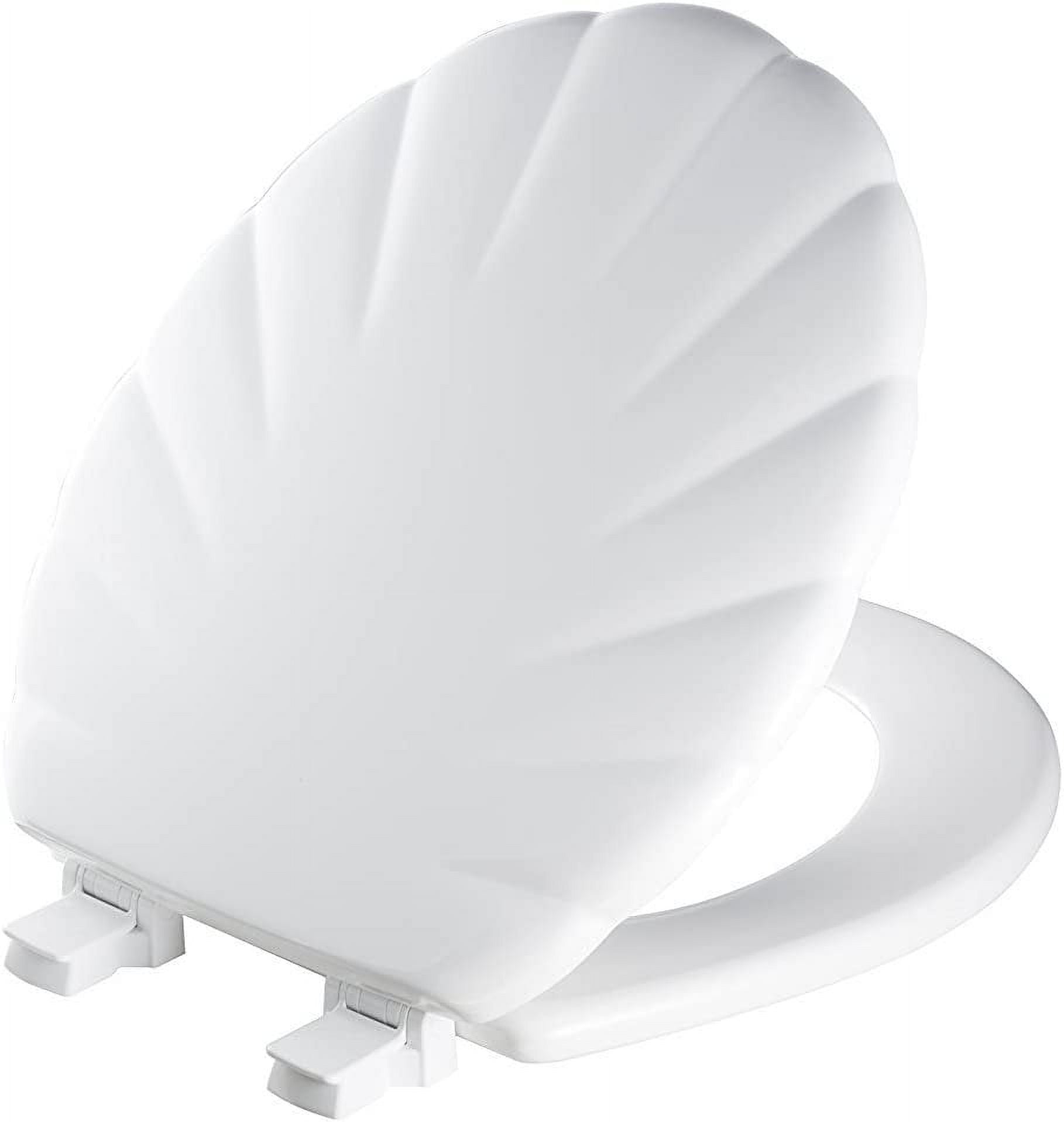 Mayfair Shell Sculptured Molded Wood Toilet Seat Featuring Easy Clean ...