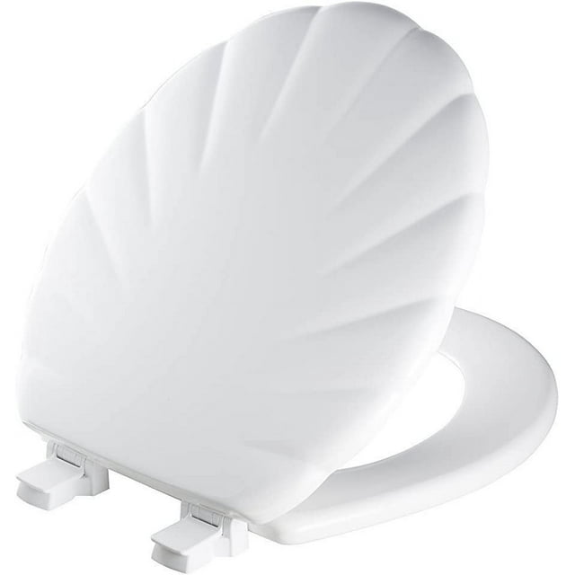 Mayfair Shell Sculptured Molded Wood Toilet Seat Featuring Easy Clean ...
