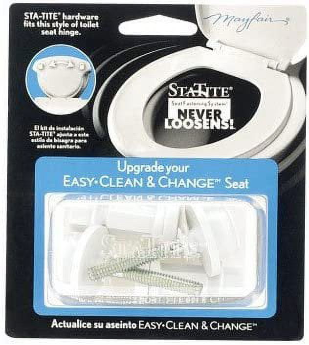 Mayfair Toilet Seat Hardware Upgrade Kit White - Walmart.com