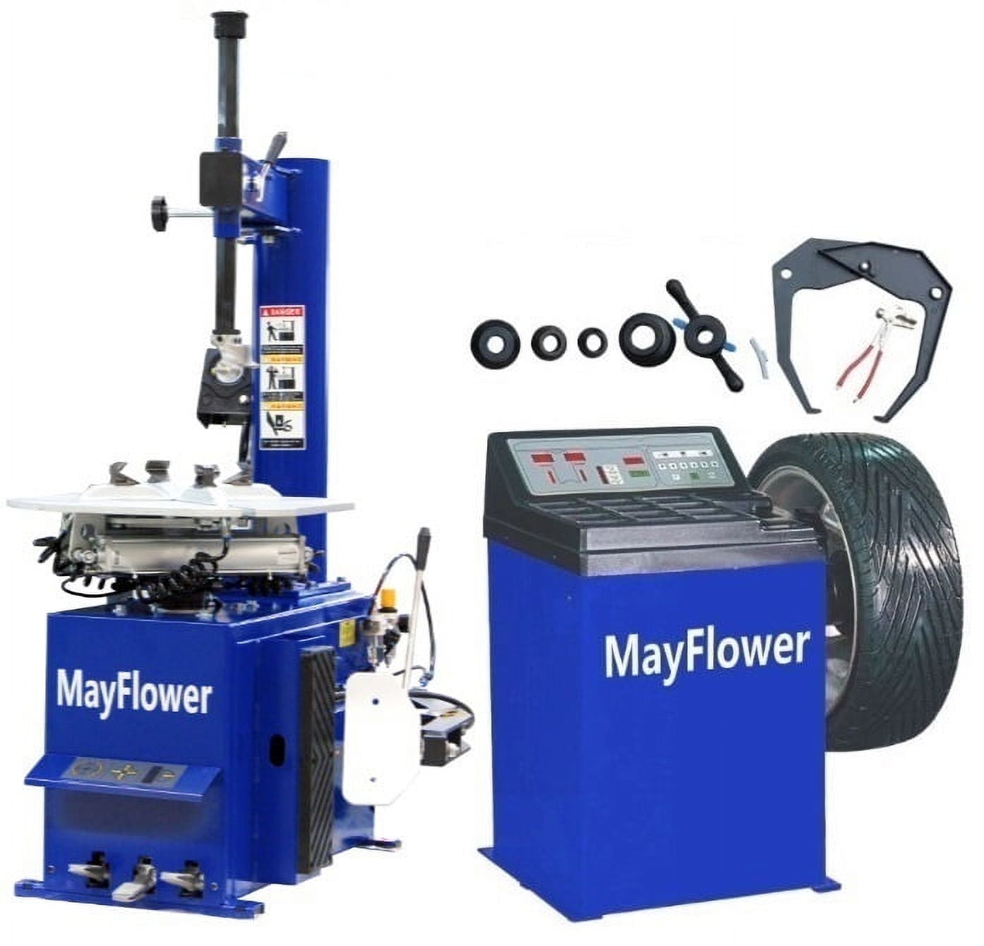 Mayflower 1.5HP Tire Changer & Wheel Balancer Combo, Rim Clamp 950 ...