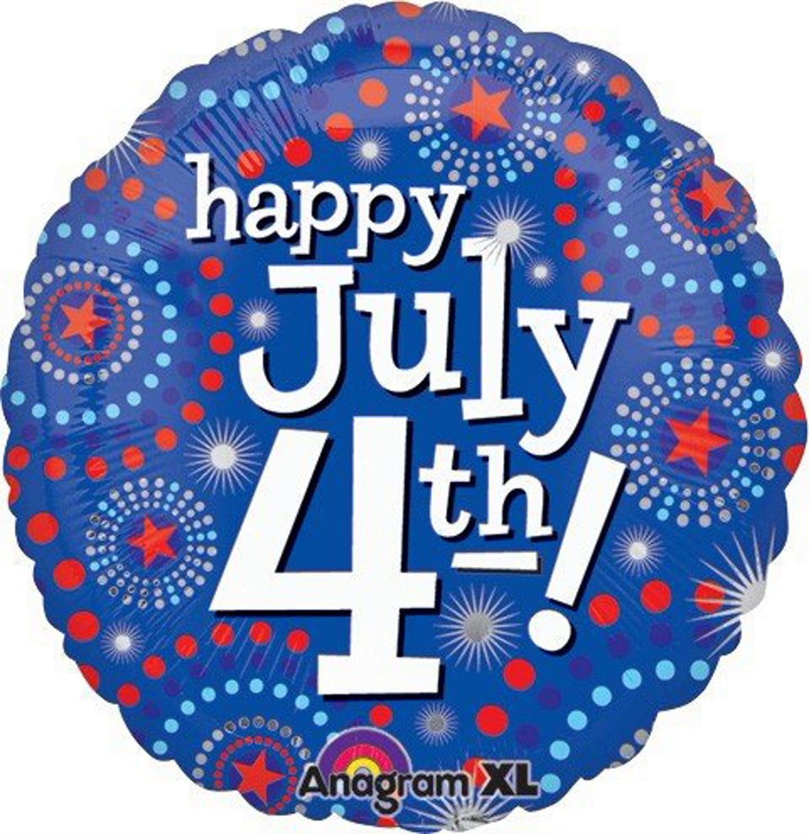 Mayflower 18" Happy 4th of July Foil Balloon - Walmart.com