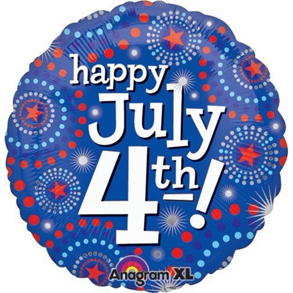 Mayflower 18" Happy 4th of July Foil Balloon - Walmart.com