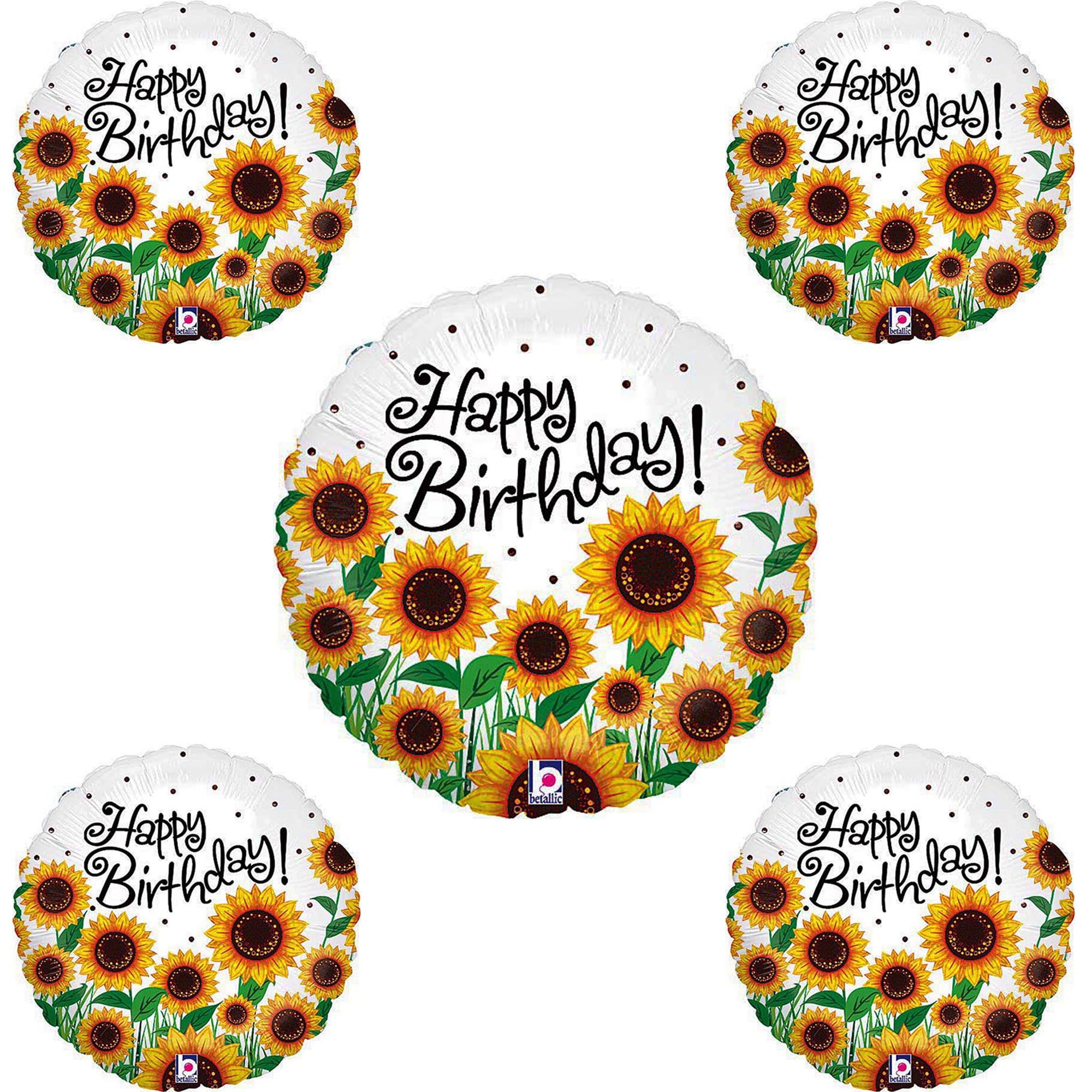 Mayflower 47846 in 18. Sunny Sunflower Birthday Flat Foil Balloon ...