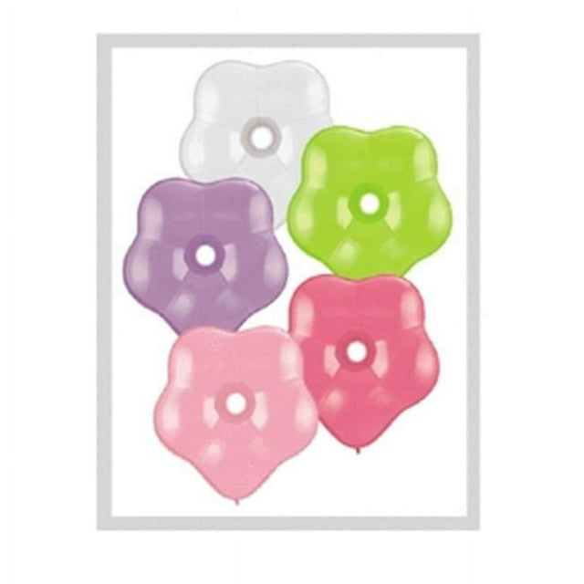 Mayflower Balloons 25874 16 Inch Geo Blossom Flower Latex Assortment ...