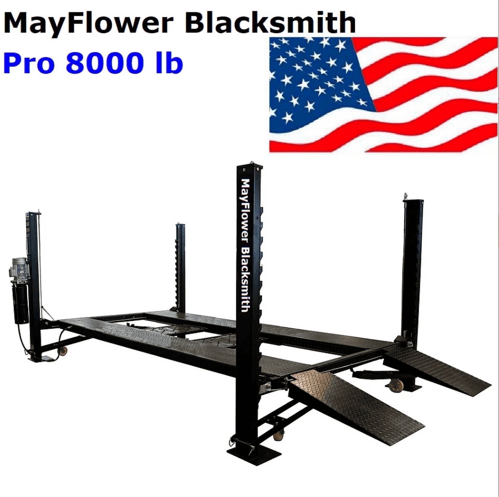 Mayflower Blacksmith Heavy Duty Four Post Lift Car Lift Storage Service ...