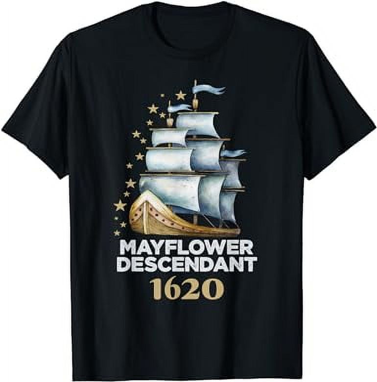 Mayflower Descendant 402 Years 2022 Ship Mayflower Voyage T-Shirt ...
