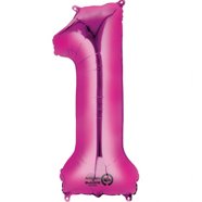 Northstar Number 2 Magenta 34" Pink Foil Balloon - Walmart.com