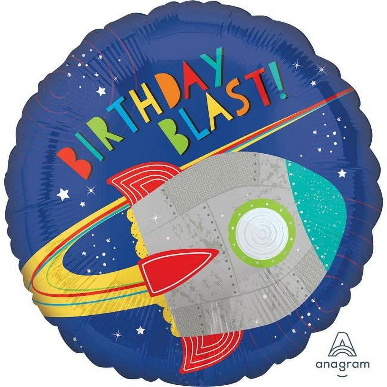 Mayflower Distributing 619913 Blast Off Birthday Foil Balloon - Walmart.com