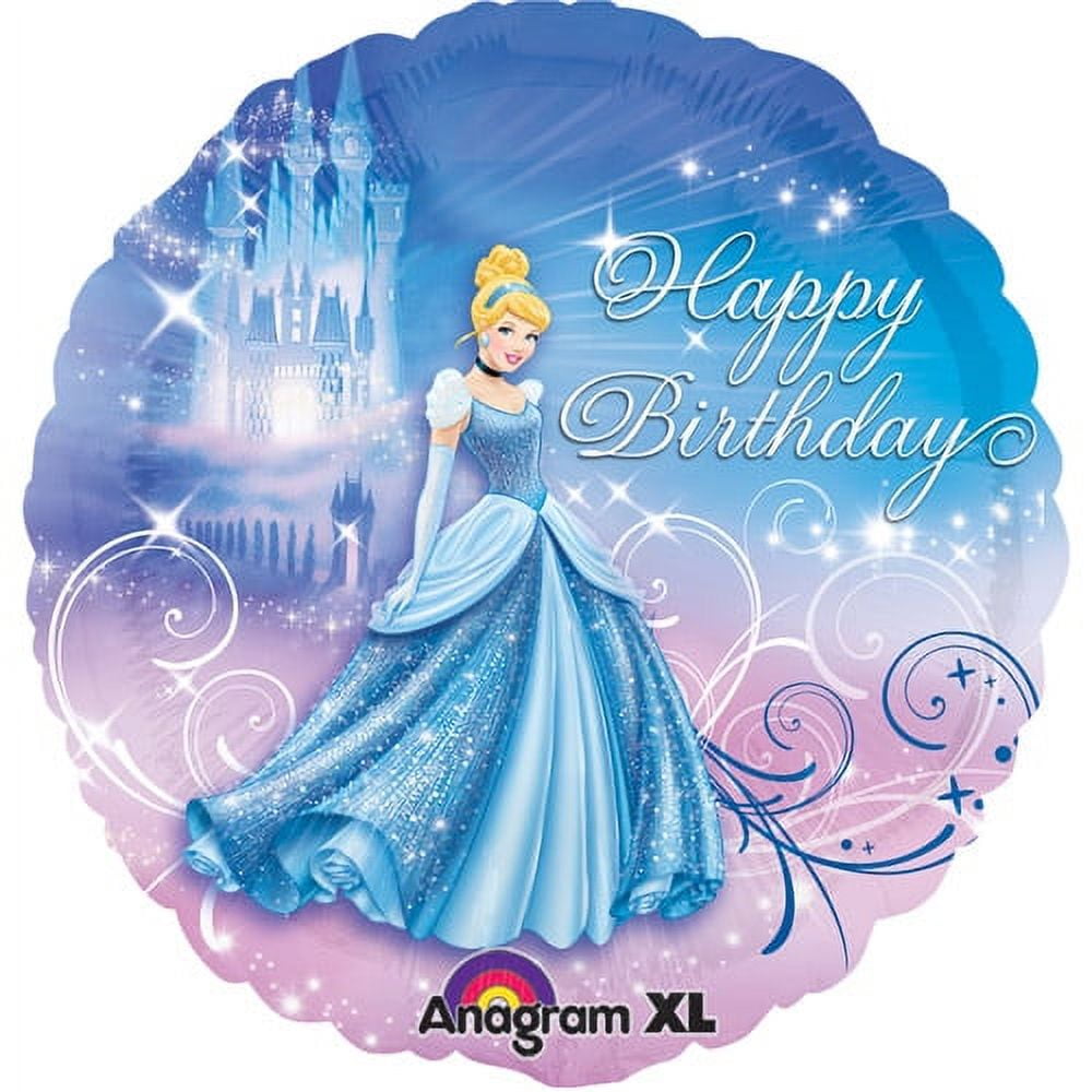 Mayflower Distributing Cinderella 18" Multi-Color Party Foil Balloon ...