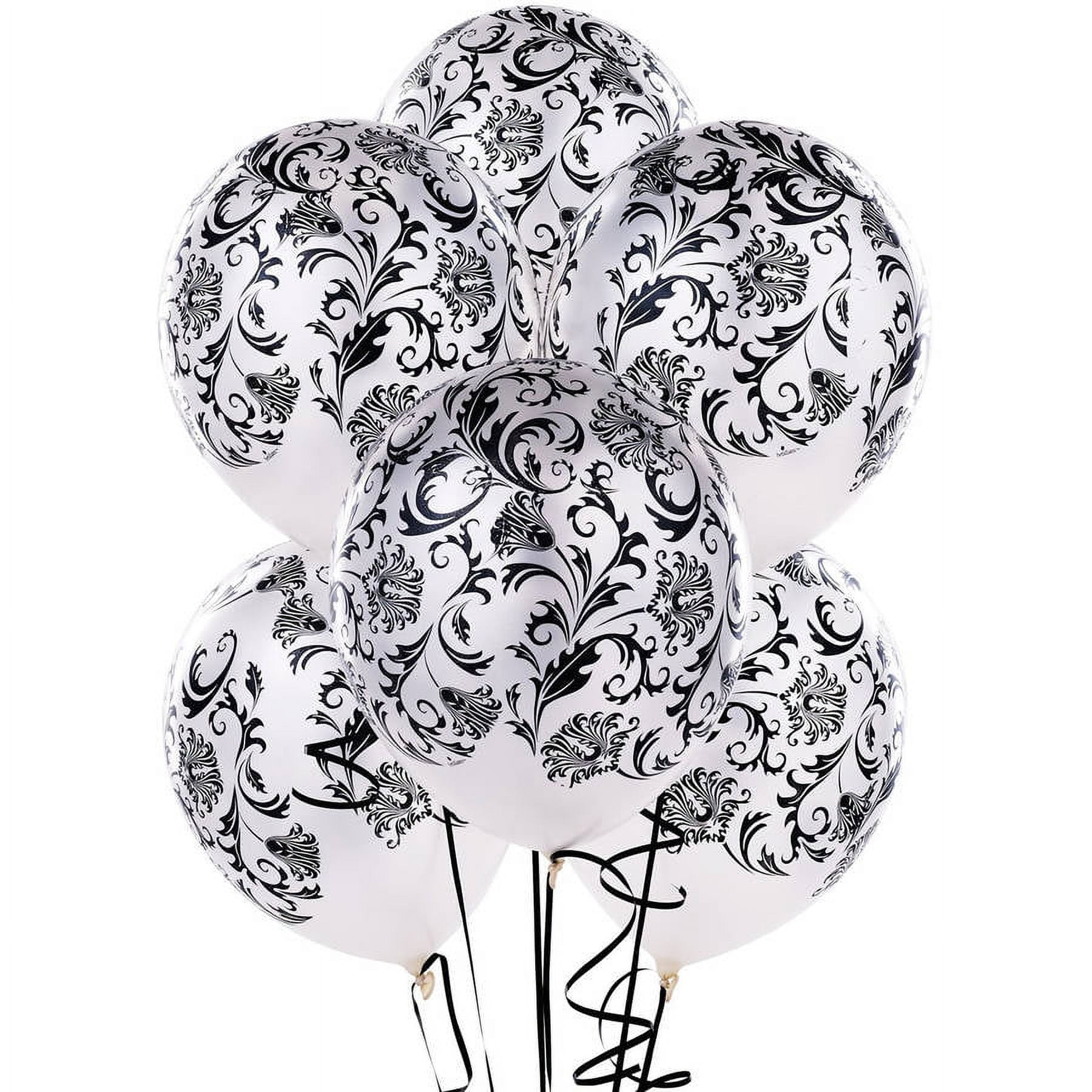 Mayflower Distributing - Damask Pearl White Latex Balloons - - Walmart.com