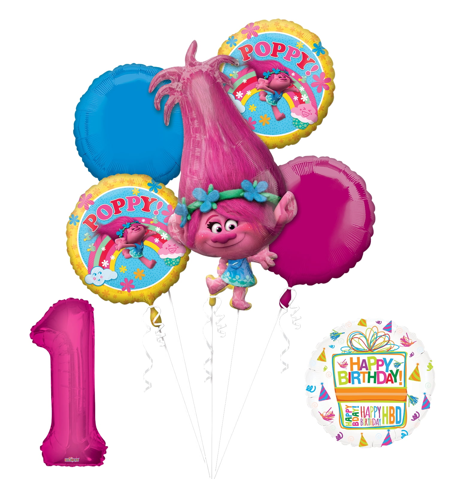 Mayflower Distributing Durable Balloons, Foil Pink, 6 Count - Walmart.com