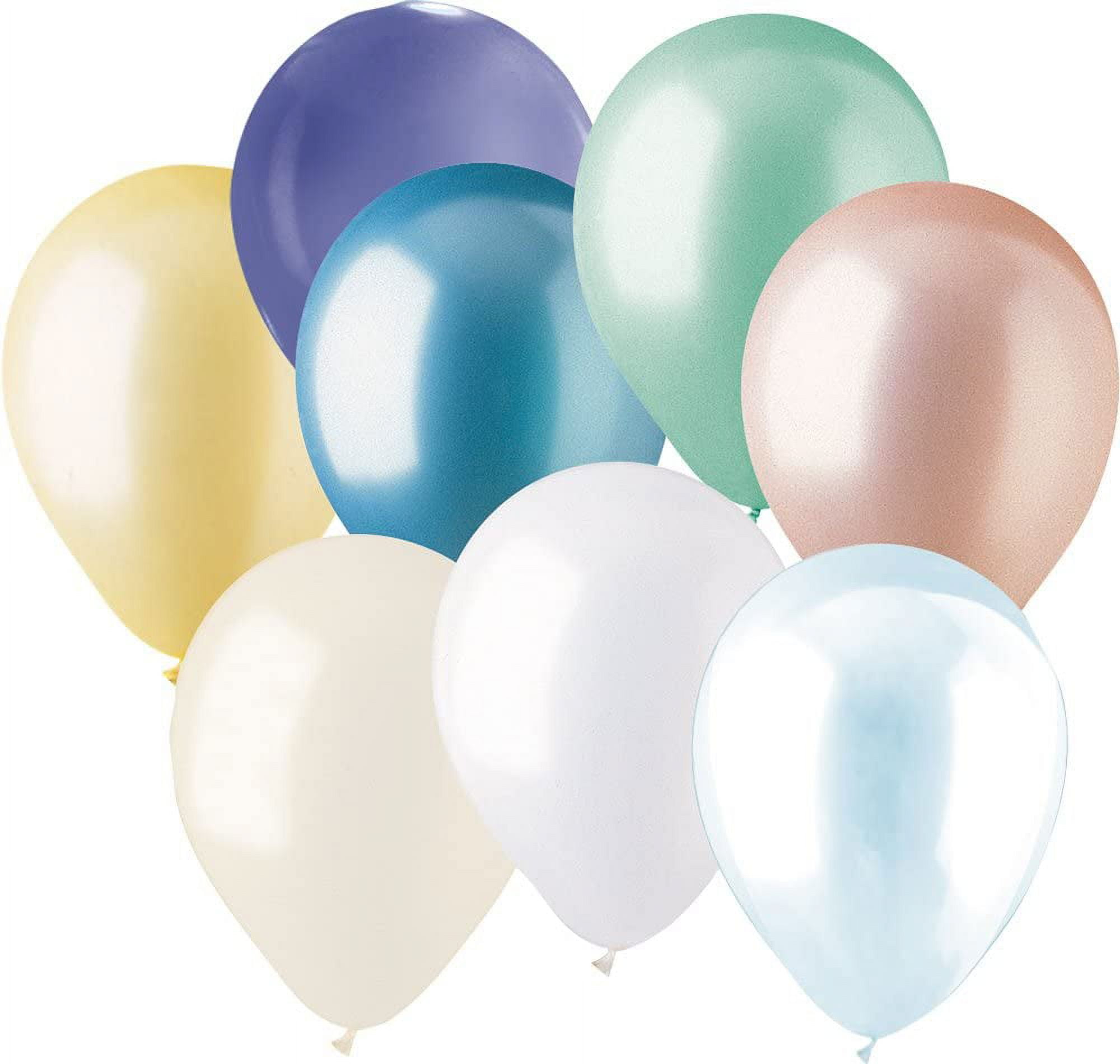 Mayflower Distributing Latex Balloons, 12", Pearl Assorted - Walmart.com