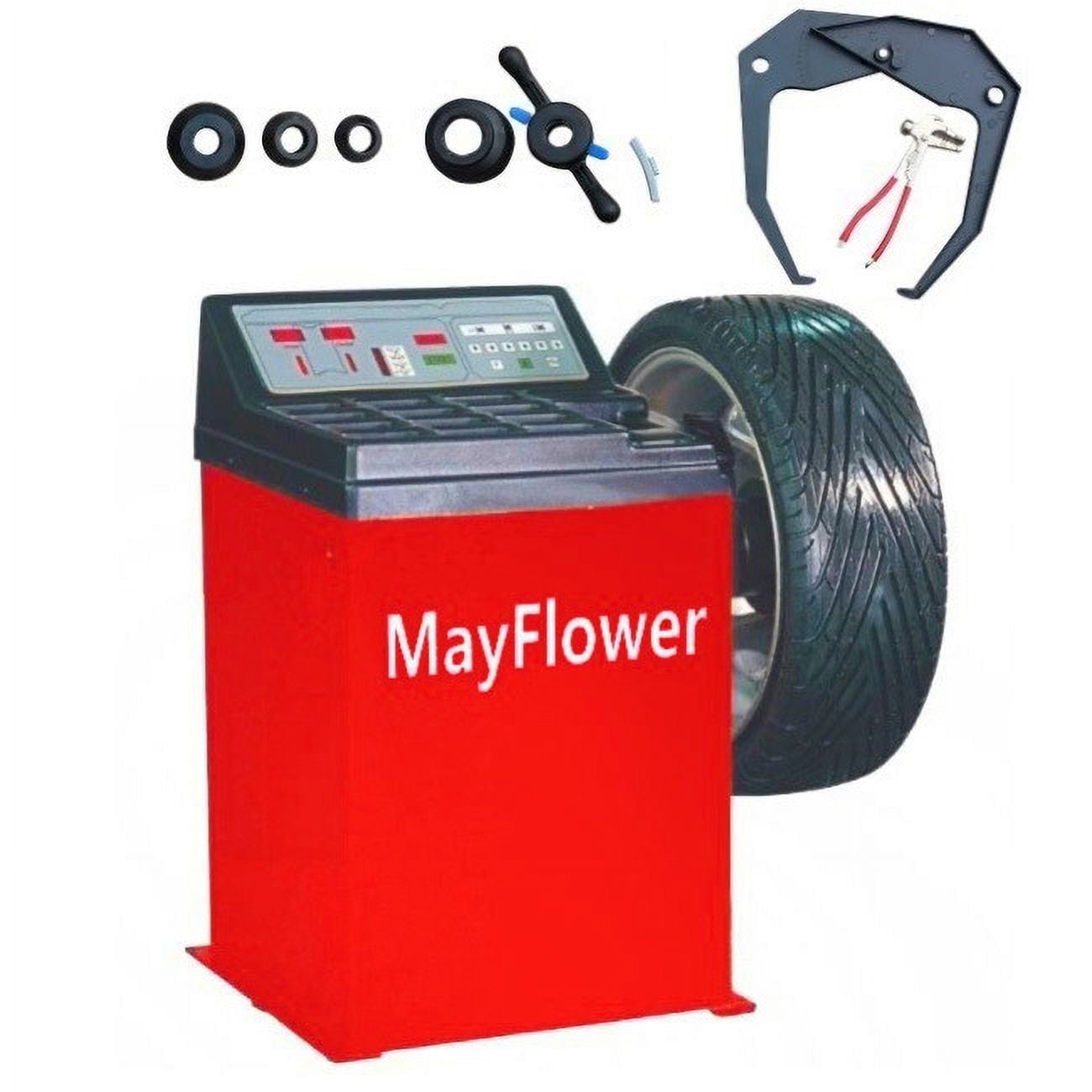 Mayflower Heavy Duty Wheel Balancer Tire Balancers car Machine 800 Red ...