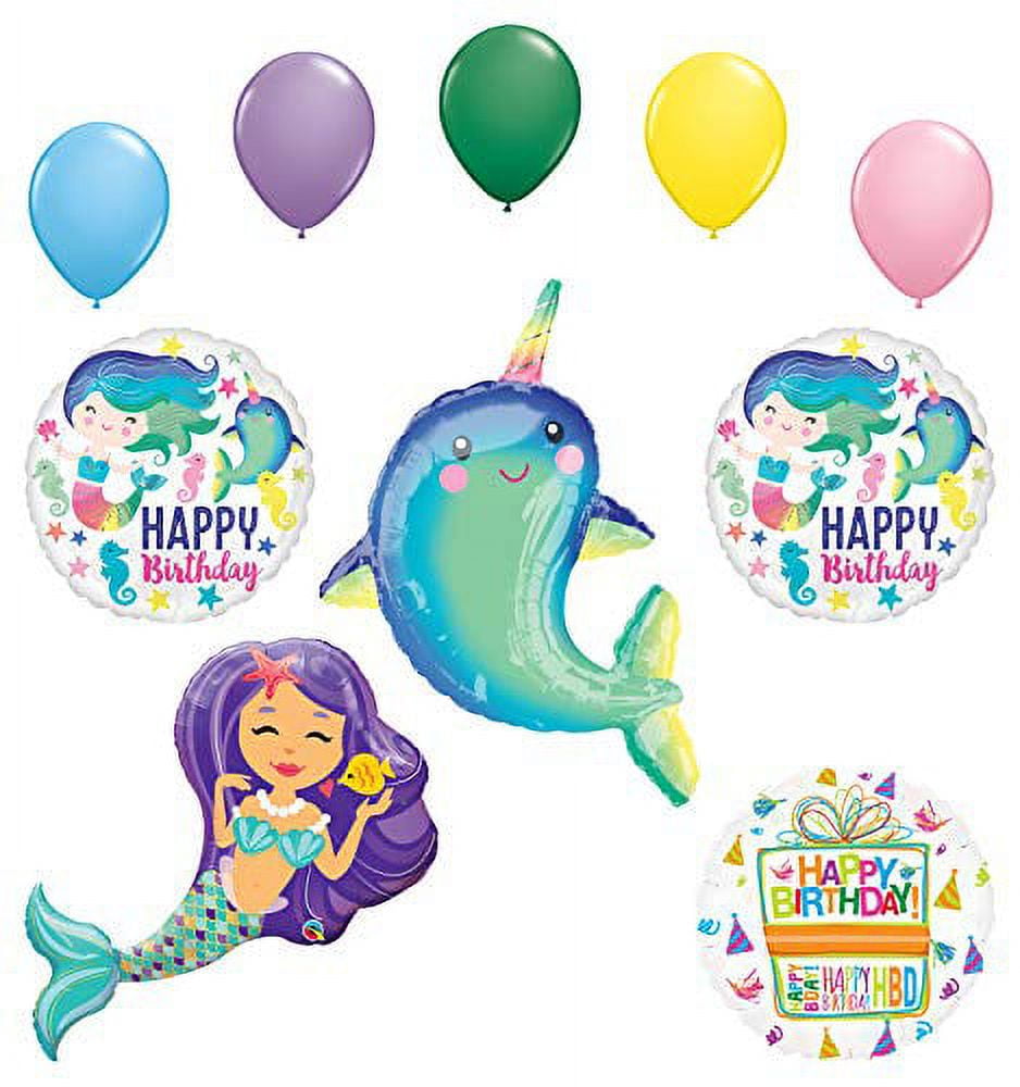 Mayflower Products Narwhal Party Supplies Enchanted Mermaid Birthday ...