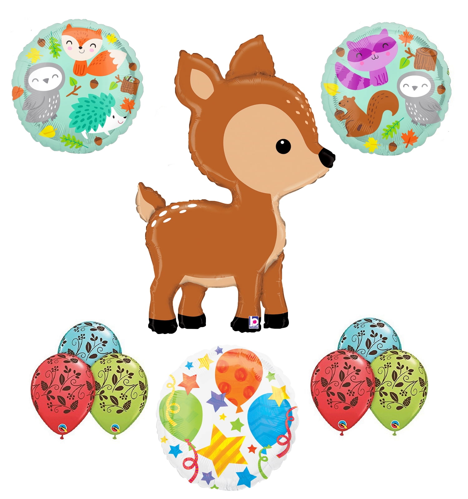 Mayflower Products Woodland Creatures Birthday Party Supplies Baby ...