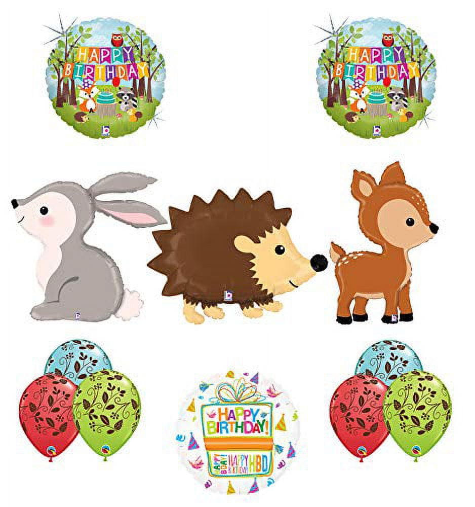 Mayflower Products Woodland Creatures Birthday Party Supplies Balloon ...