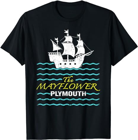 Mayflower Ship for Mayflower Day or English Ancestry T-Shirt - Walmart.com