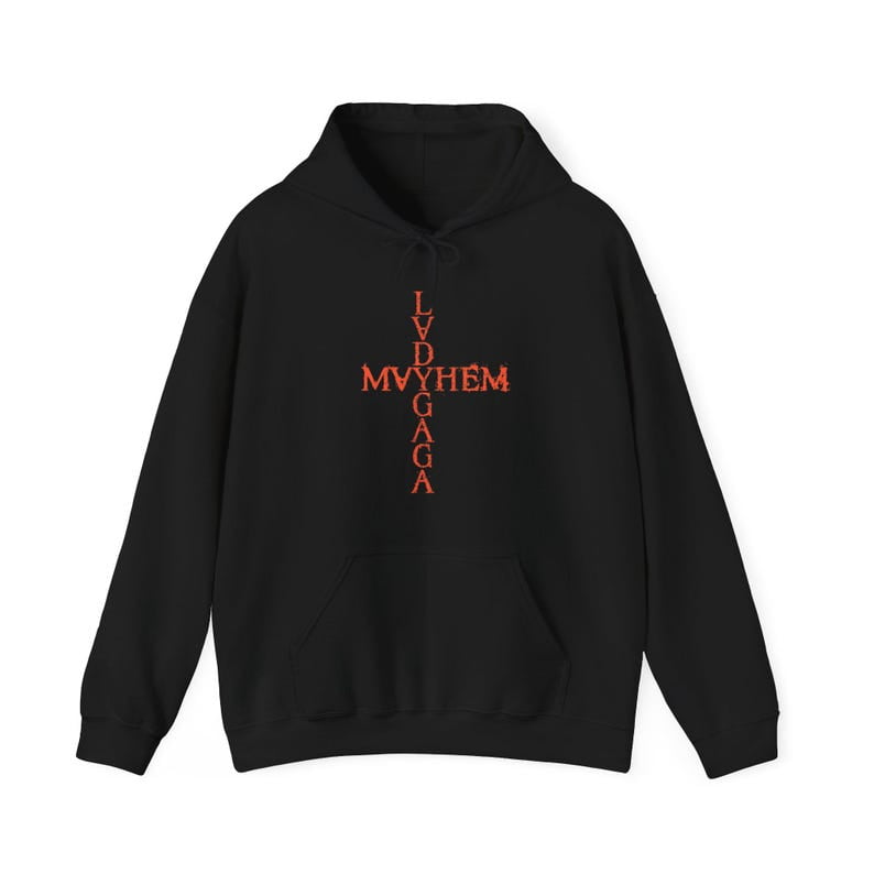 Mayhem Hoodie Front and Back Design, Pop Music Tour, Mayhem Cross ...