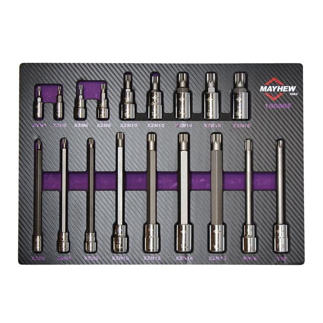 Mayhew 16066F 18 Pc Triple Square Master Socket Bit Set - Walmart.com