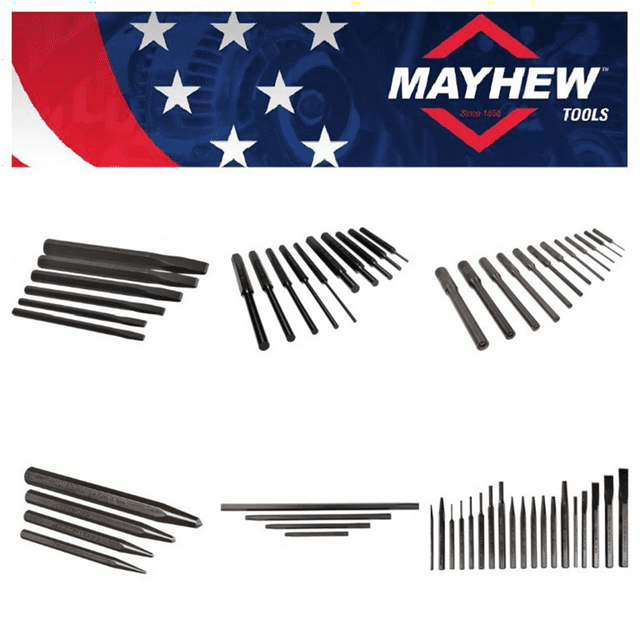 Mayhew Punch & Chisel Set Bundle - Walmart.com