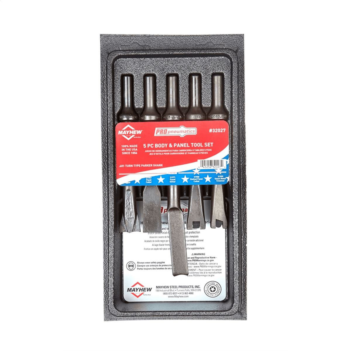 Mayhew Tools 32027 Pneumatic Body & Panel Set 5-Piece - Walmart.com