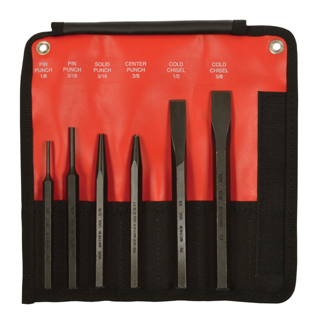 Mayhew Tools 61005 6 Piece Punch & Chisel Set - Walmart.com