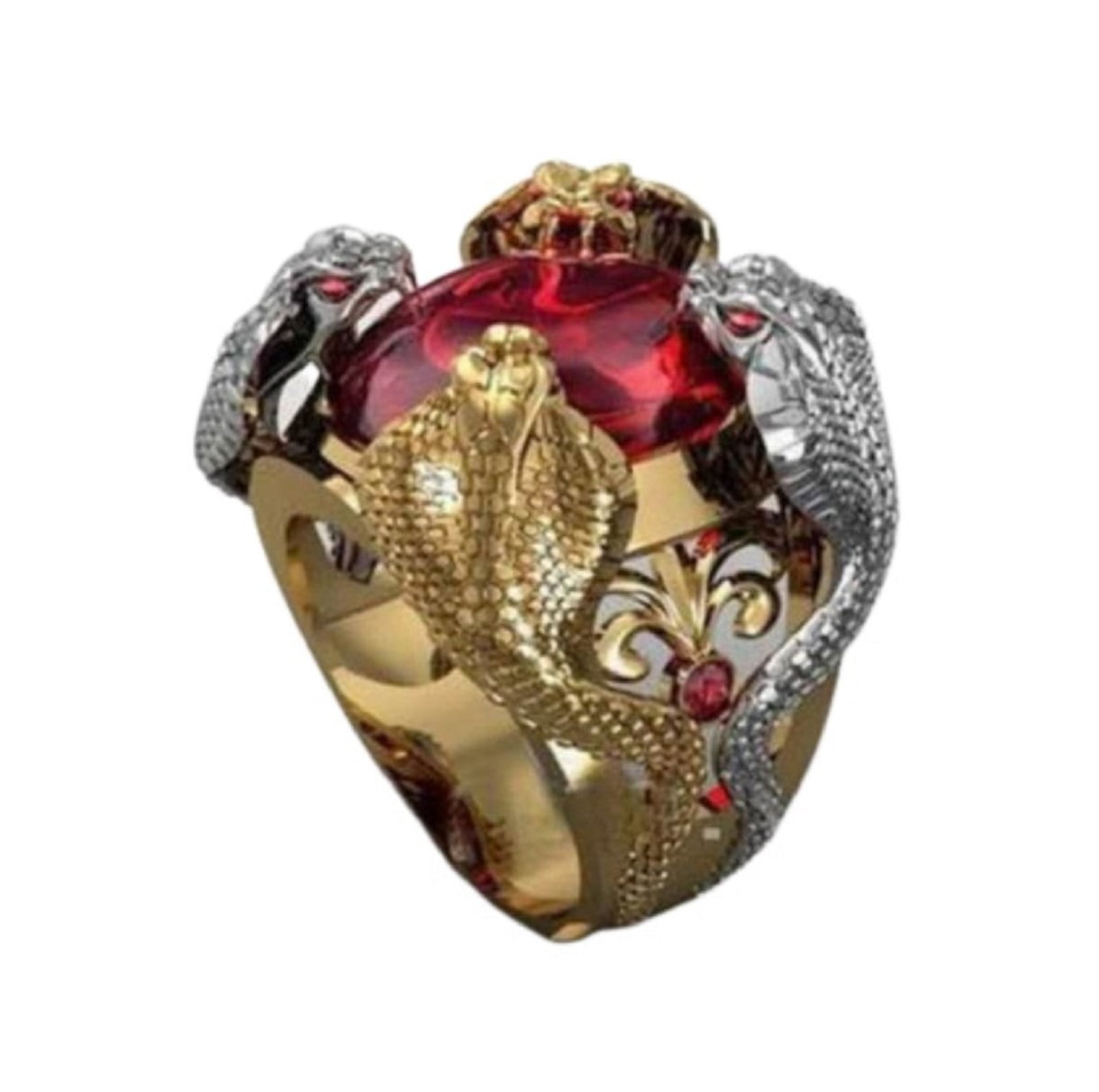 MayiaHey Cobra Snake Ring, Gothic Serpent Ring for Men, Norse Viking ...