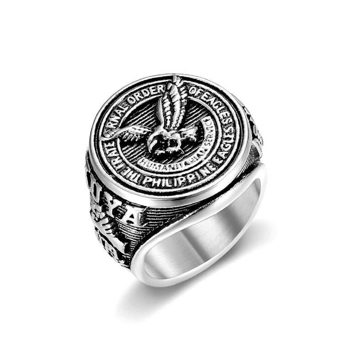 MayiaHey Flying Eagle Ring, Bald Eagle Ring for Men, Viking Eagle ...