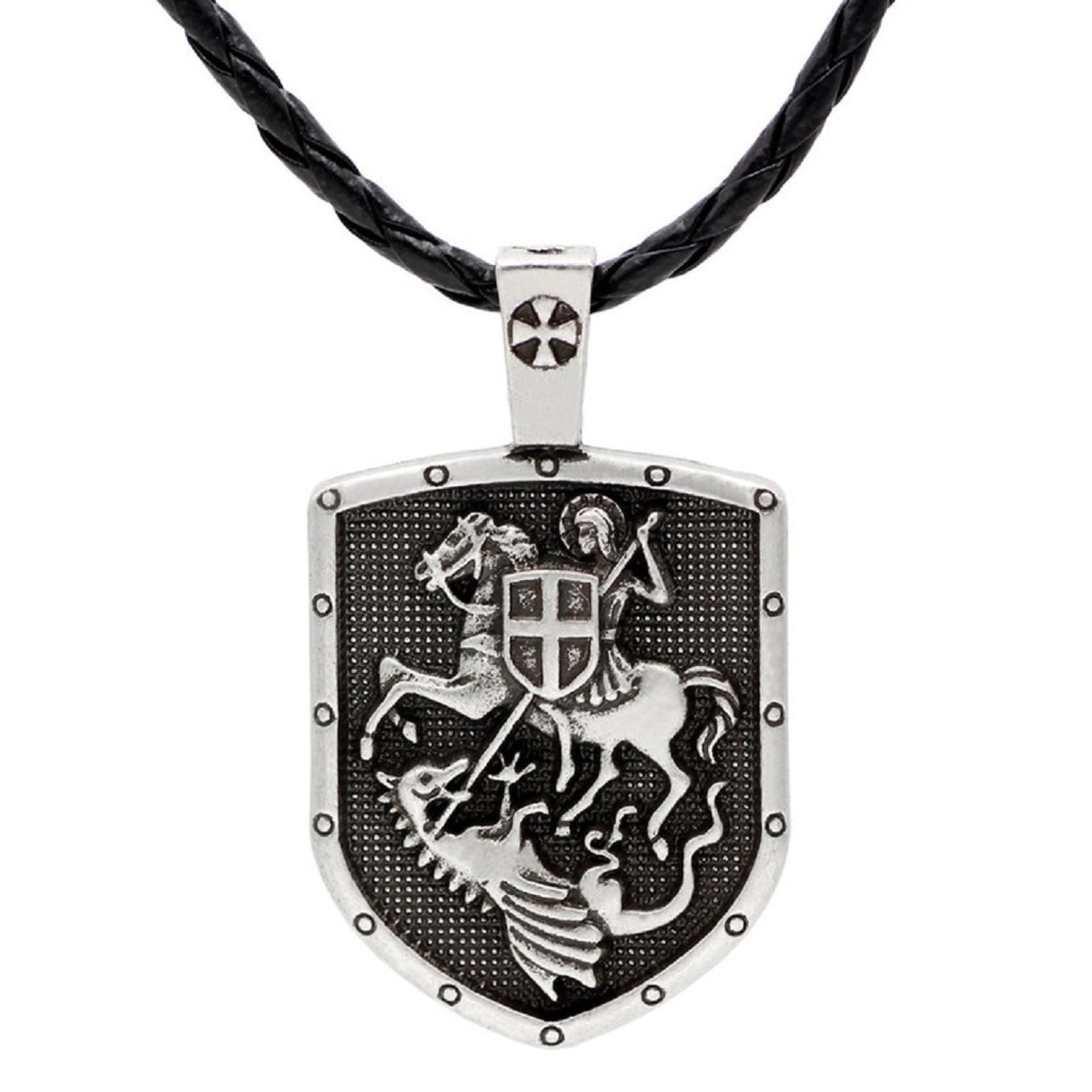 MayiaHey Knight Warrior Pendant, Knight Templar Shield Necklace for Men ...