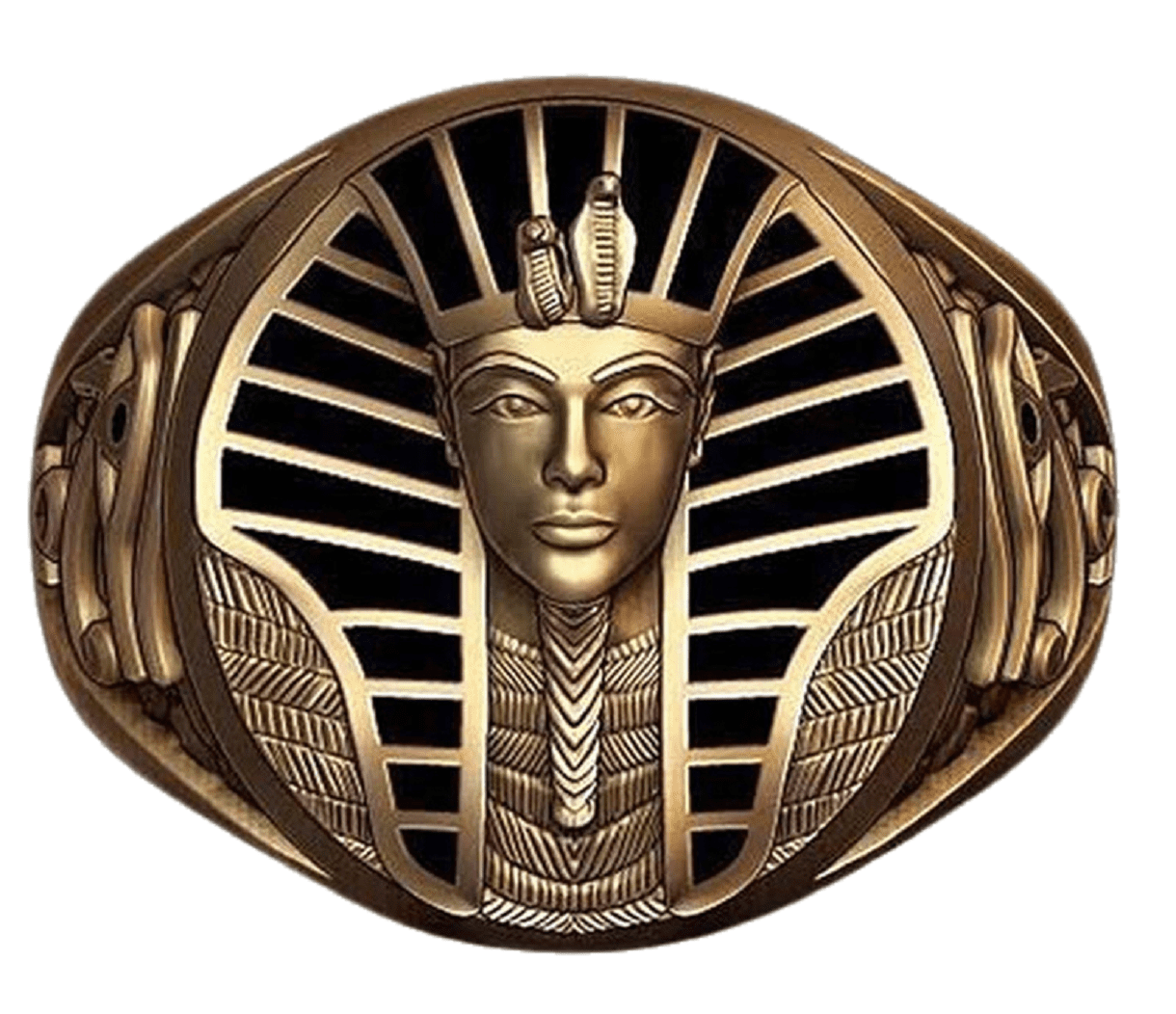 MayiaHey Pharaoh Ring, Eye of Horus Ring for Men, Ancient Egyptian Pharaoh Head Ring Rock ...