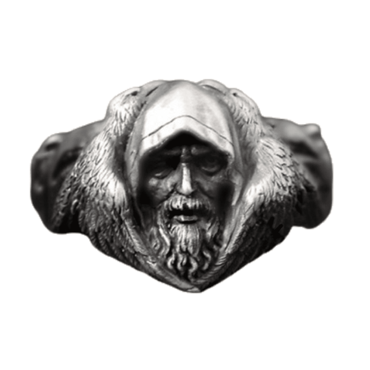 MayiaHey Wolf Odin Ring, Viking Warrior Odin Head Ring for Men, Norse ...