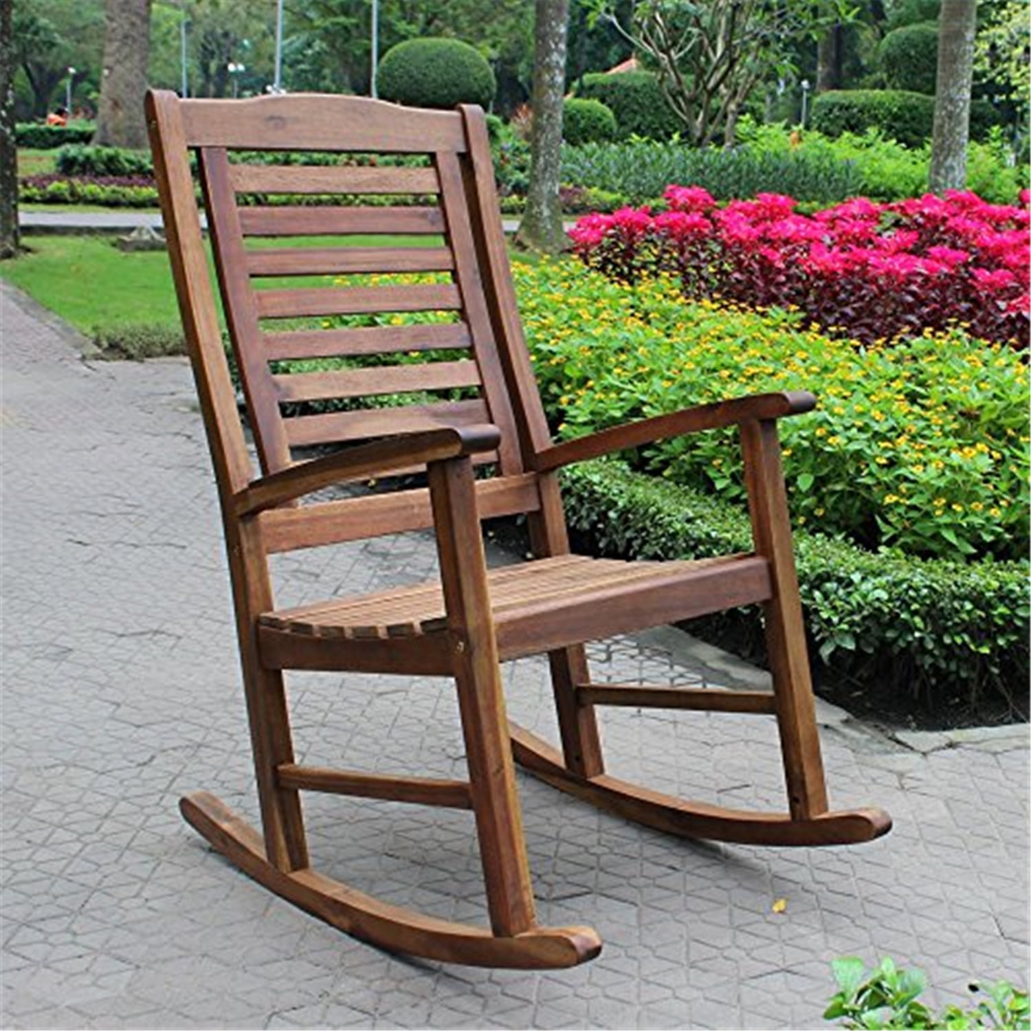 Maykoosh Acacia Trinidad Porch Rocker - Walmart.com