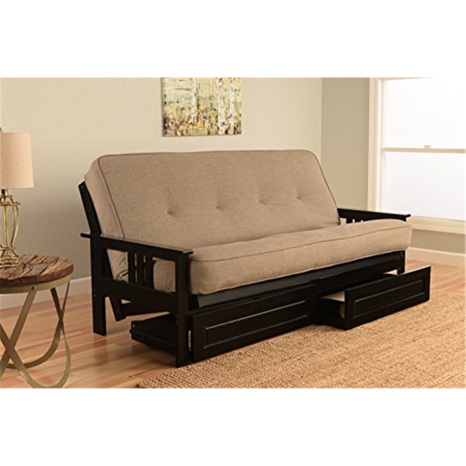 Maykoosh Antique Ambiance Full Futon Frame with Storage Drawers, Color ...