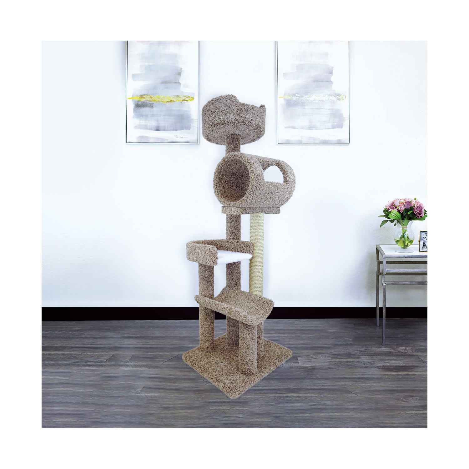 Maykoosh Artisanal Abode Solid Wood Climbing Tower Tree - Walmart.com