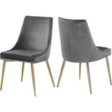 Baroque Bonanza Modern, Contemporary Velvet Upholstered Dining Chair ...