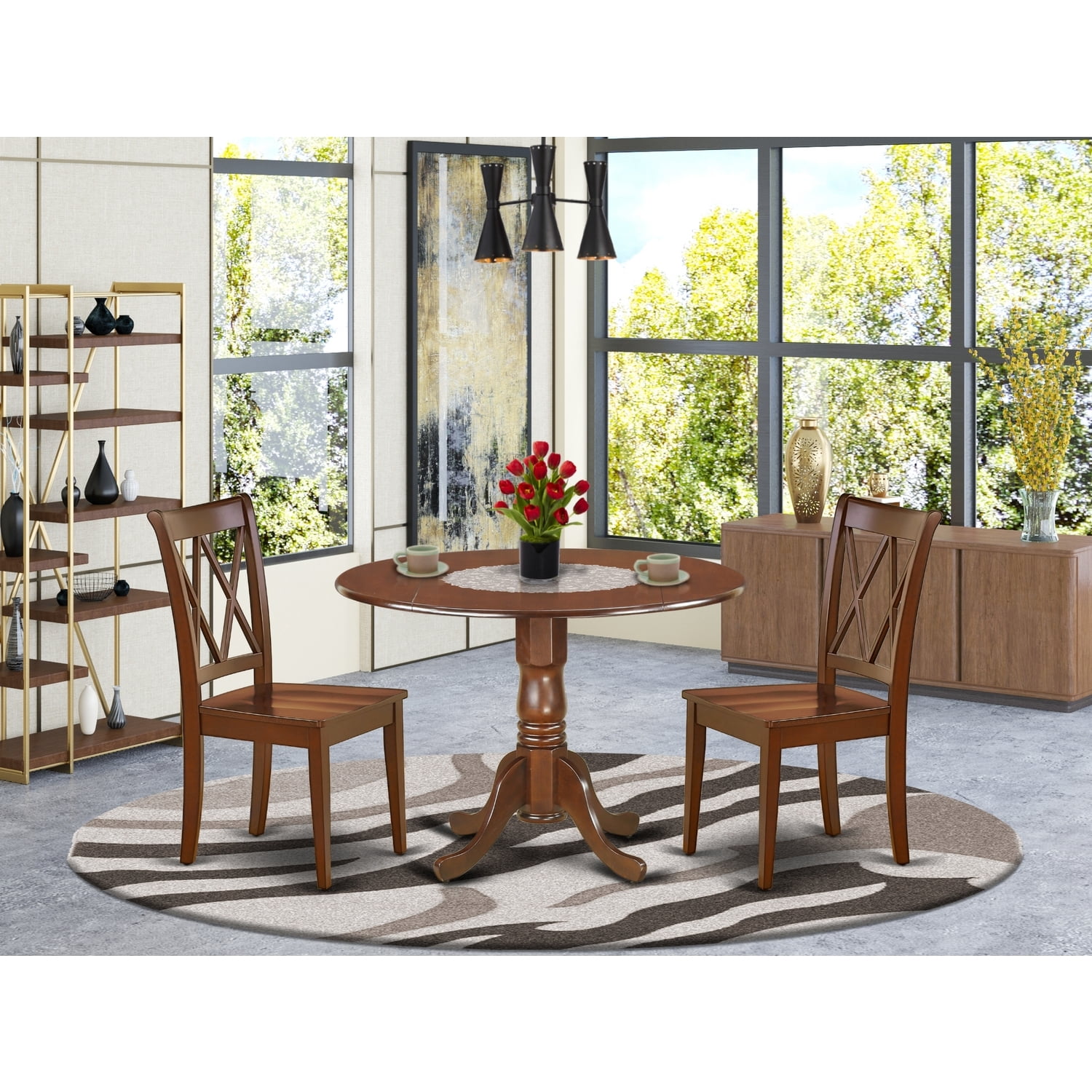 Maykoosh Beachy Beauty 3 Piece Dining Table Set for Small Spaces ...