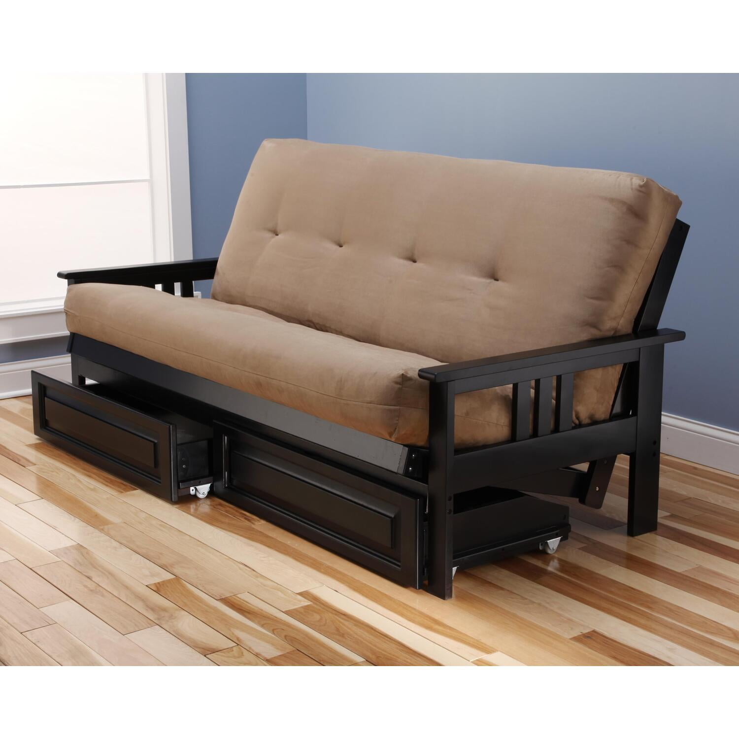 Maykoosh Classic Charm Full Futon Frame with Storage Drawers, Color ...