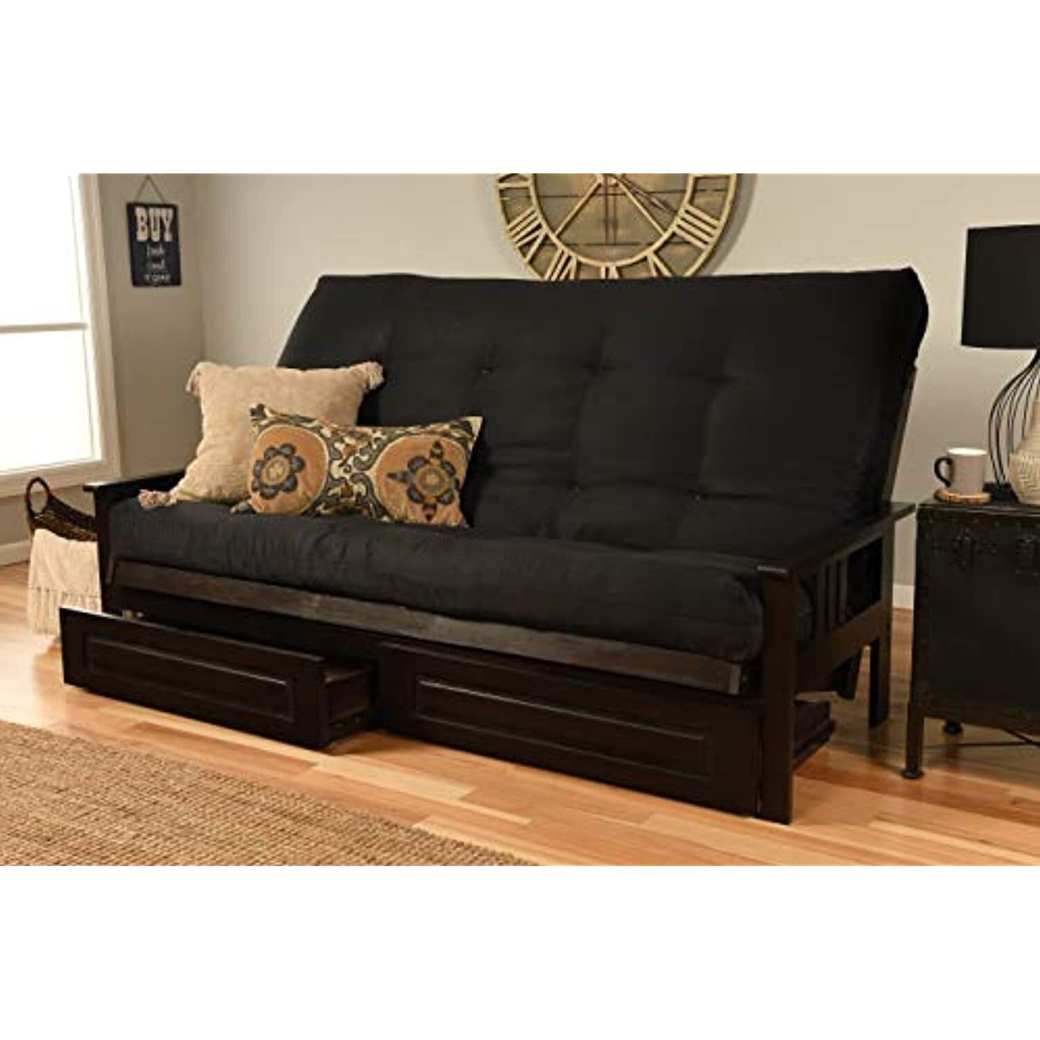 Maykoosh Coastal Charm Futon Frame Queen-Espresso Finish-Oregon Trail ...