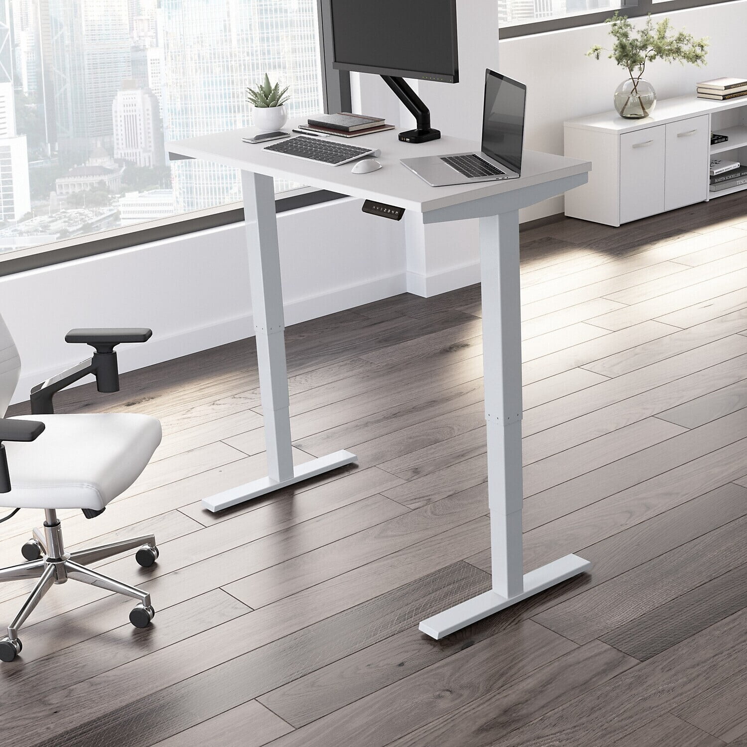 Maykoosh Contemporary Chic 48W X 24D Electric Height Adjustable ...