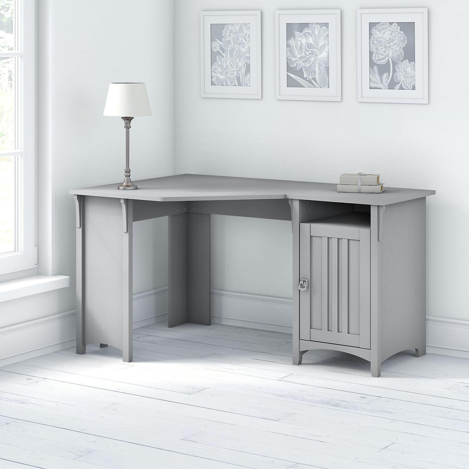 Maykoosh Eclectic Elegance 55W Corner Desk With Storage - Walmart.com