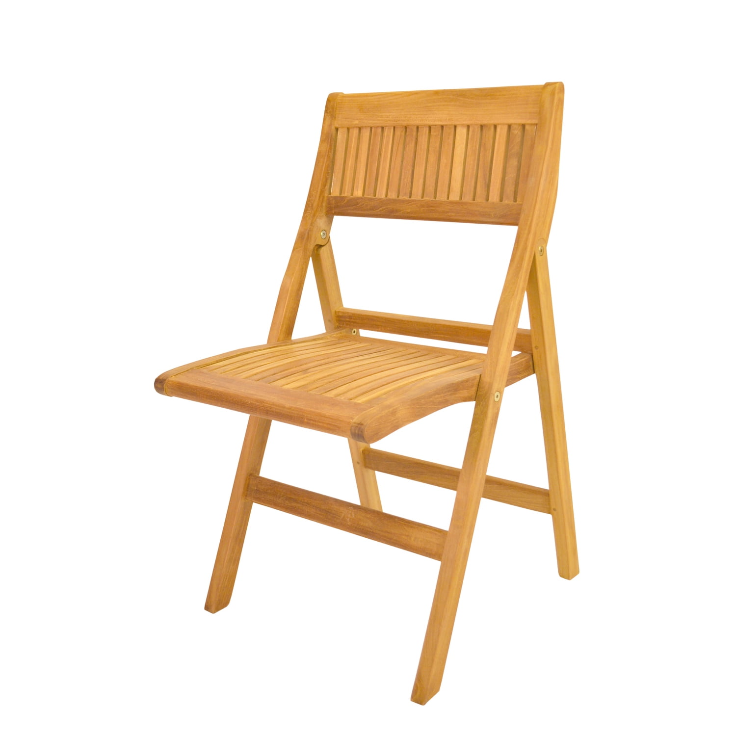 Farmhouse Folding Chair - Teak Side Chair - Patio Outdoor Furniture ...